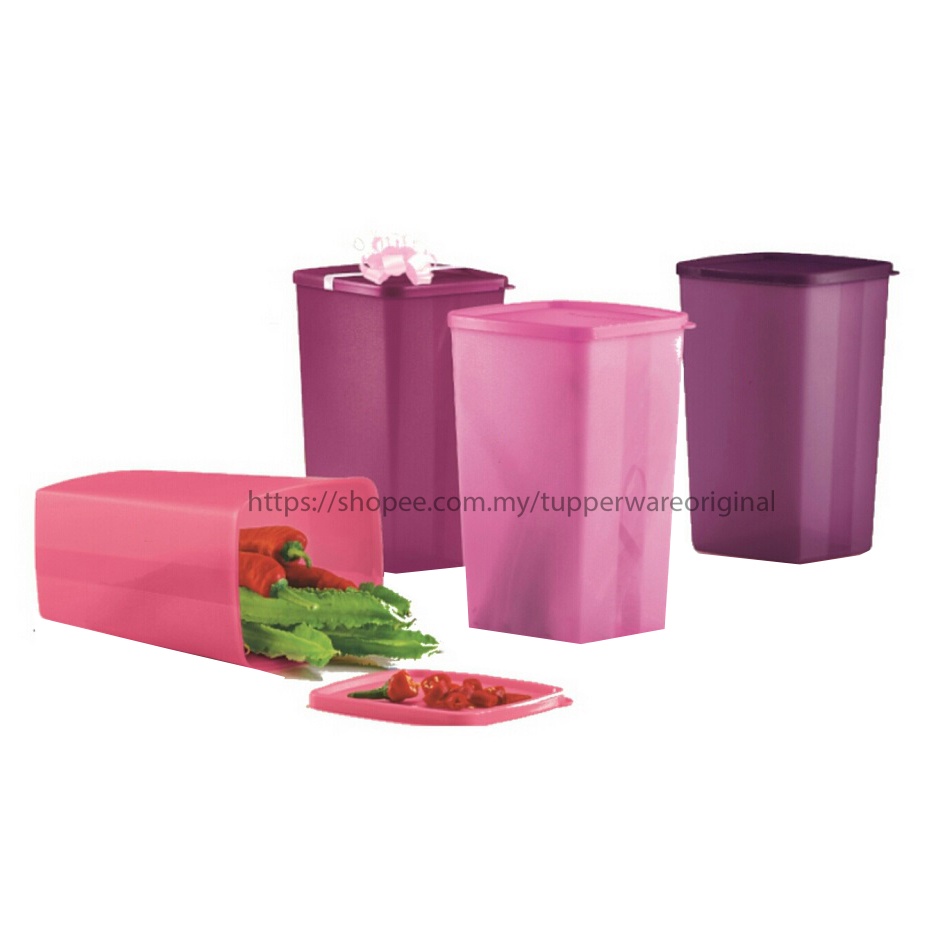 🔴PROMO🔴 Tupperware Tall Container Large Square Round 2L | Shopee Malaysia