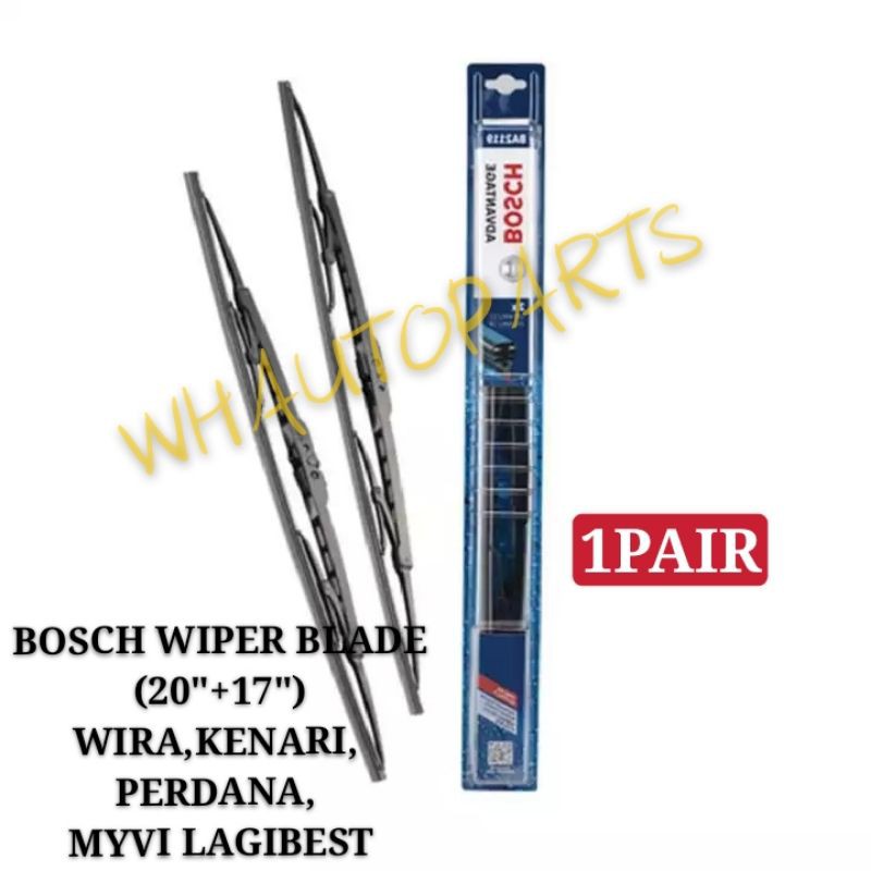 BOSCH WIPER BLADE ADVANTAGE (20"+17")- WIRA,KENARI, PERDANA, MYVI LAGIBEST | Shopee Malaysia