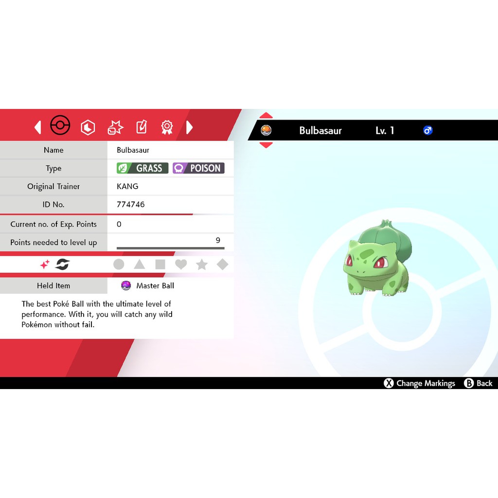 Pokemon Sword & Shield - 6IV SQUARE SHINY BULBASAUR | Shopee Malaysia