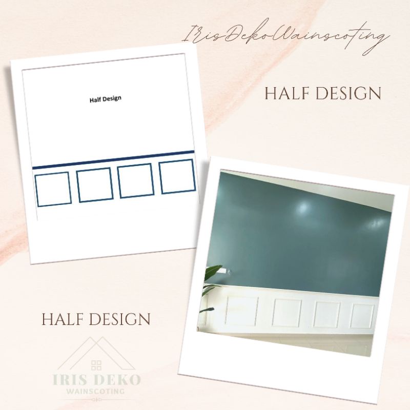 HALF DESIGN WAINSCOTING | Shopee Malaysia