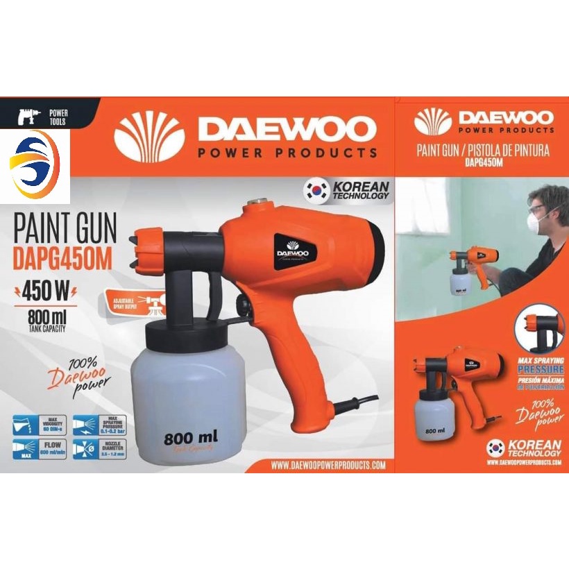 DAEWOO DAPG450M ELECTRIC PAINT GUN | Shopee Malaysia