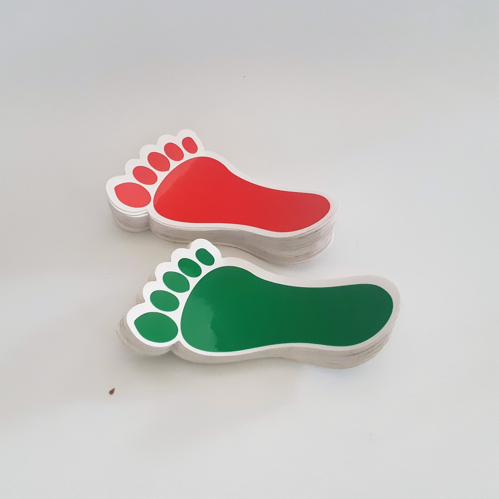 Footprint Stickers for Stairs, floor footprint stickers, waterproof ...