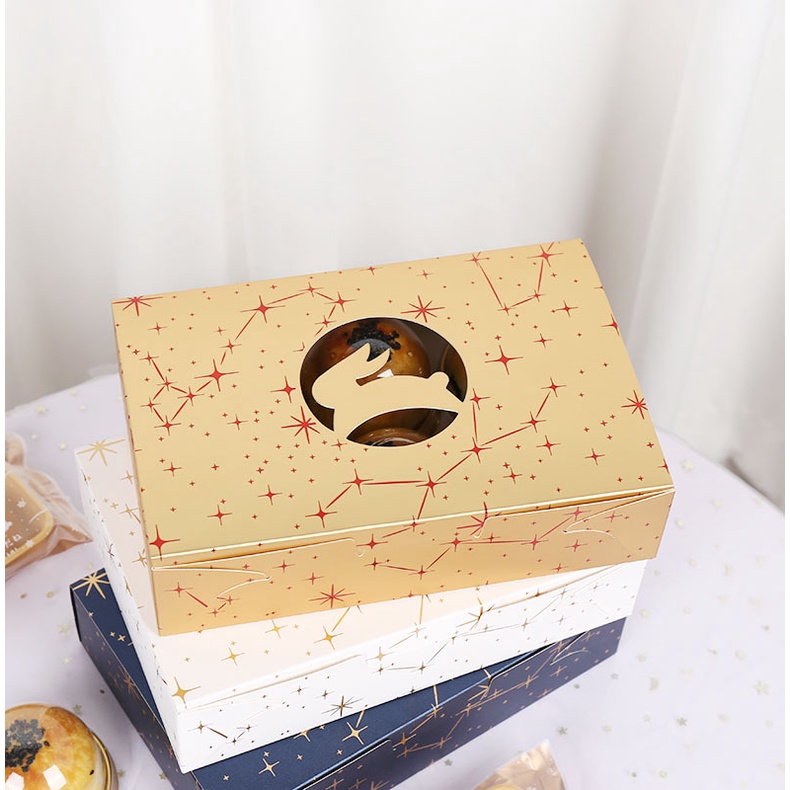 Mooncake Box 6Holes 50-85g/ Doorgift Box Kahwin/ Goodies Box/ Gift Box ...