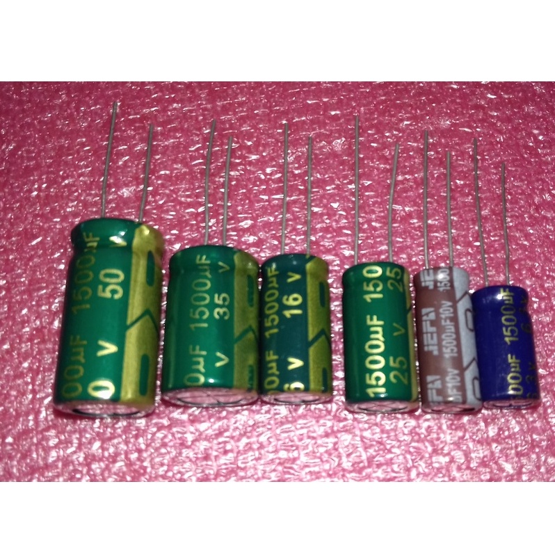 1500UF 6.3V/10V/16V/25V/35V/50V Aluminum electrolytic capacitor component | Shopee Malaysia