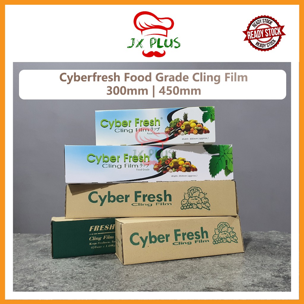 Cyber Fresh Cling Film Plastic Wrap Food Wrap Catering Film With Cutter ...