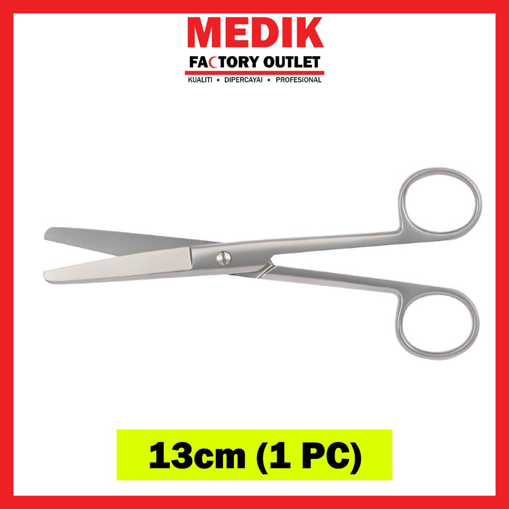 Stainless Steel Surgical Scissors 13cm | Shopee Malaysia