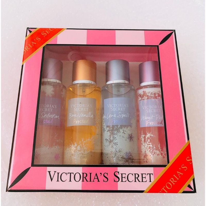Original Victoria@Secret frosted 4in1 Gift Box Set With Free Paper BAG ...