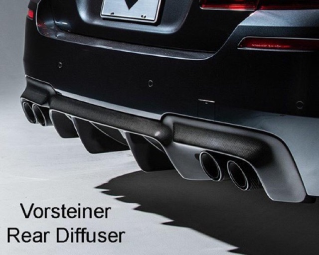 BMW F10 5 series m5 m performance sport carbon fiber rear diffuser lip ...