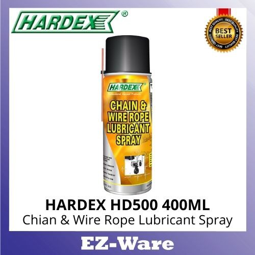 HARDEX HD500 CHAIN & WIRE ROPE LUBRICANT SPRAY 400ML | Shopee Malaysia