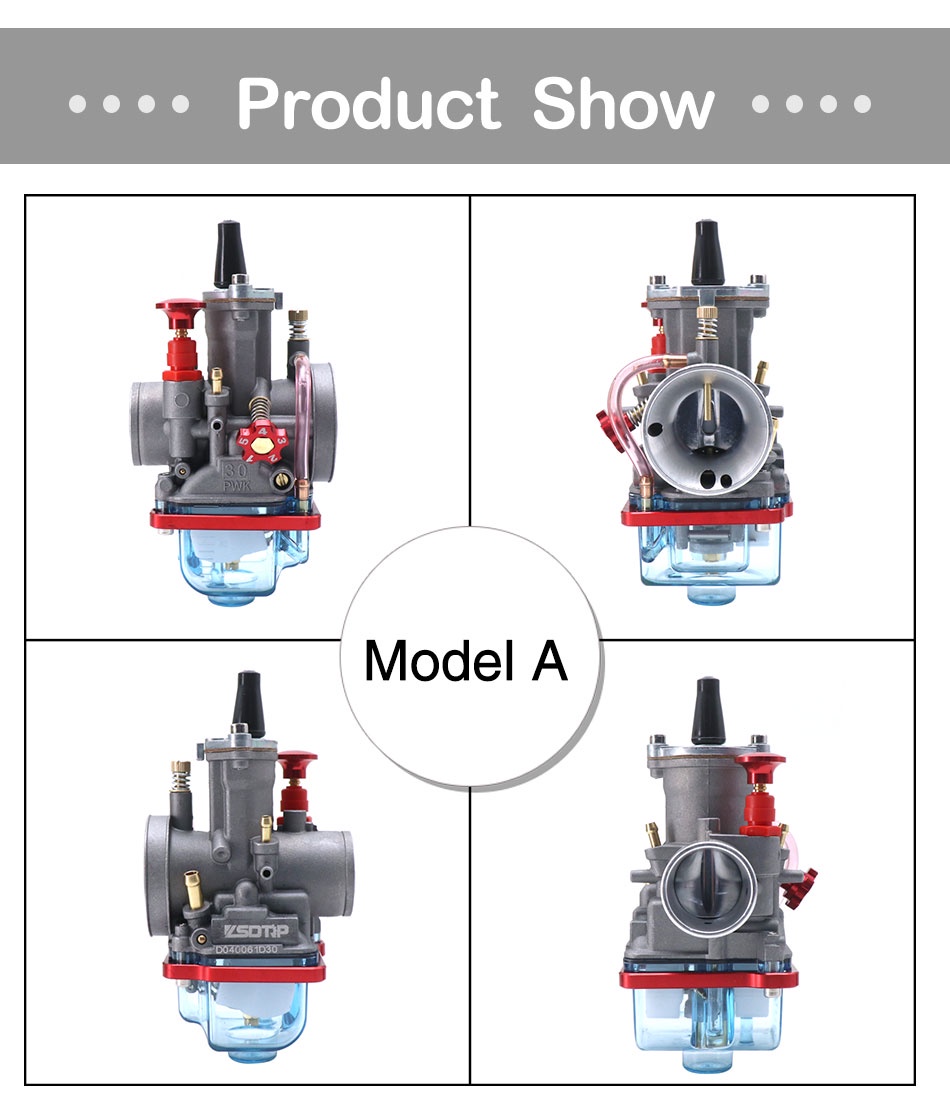 ZSDTRP For Keihin Koso OKO Power Jet blue PWK carburetor for 28mm 30mm 32mm 34mm 2T 4T ...