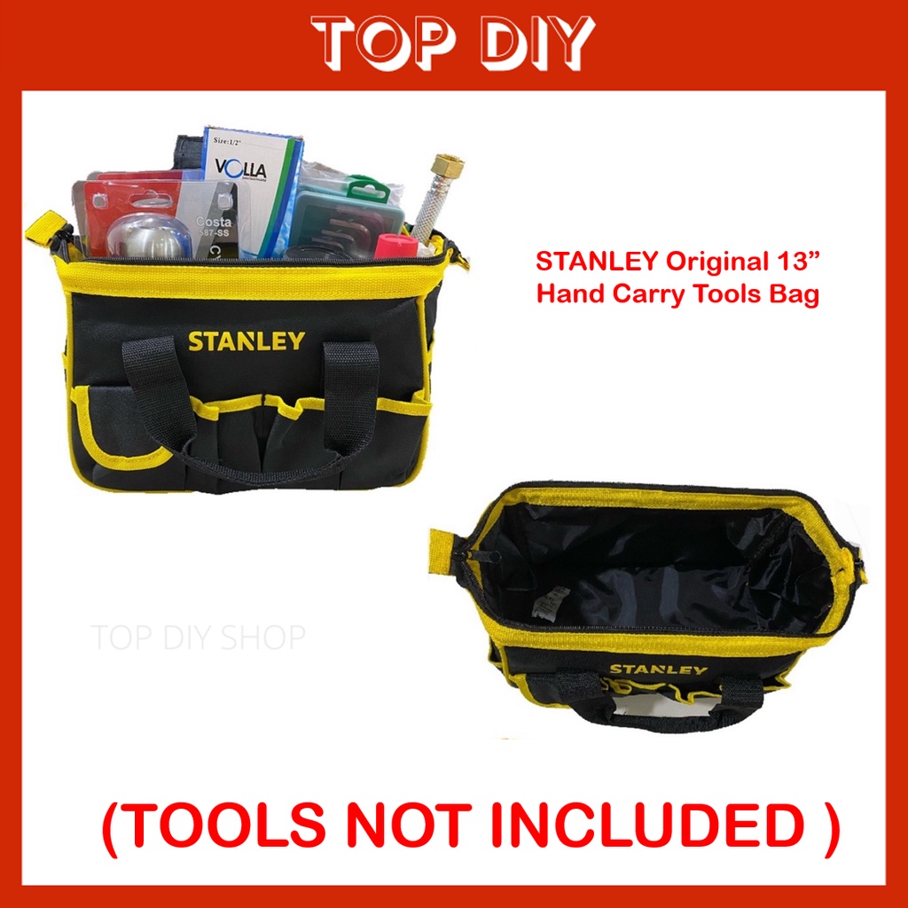 STANLEY Original 13” Hand Carry Tools Bag DEWALT 11" Canvas Hand Carry ...
