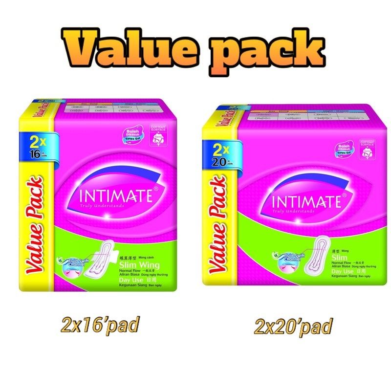 Intimate Sanitary Pad Value Pack Day Use (Slim Wing) | Shopee Malaysia