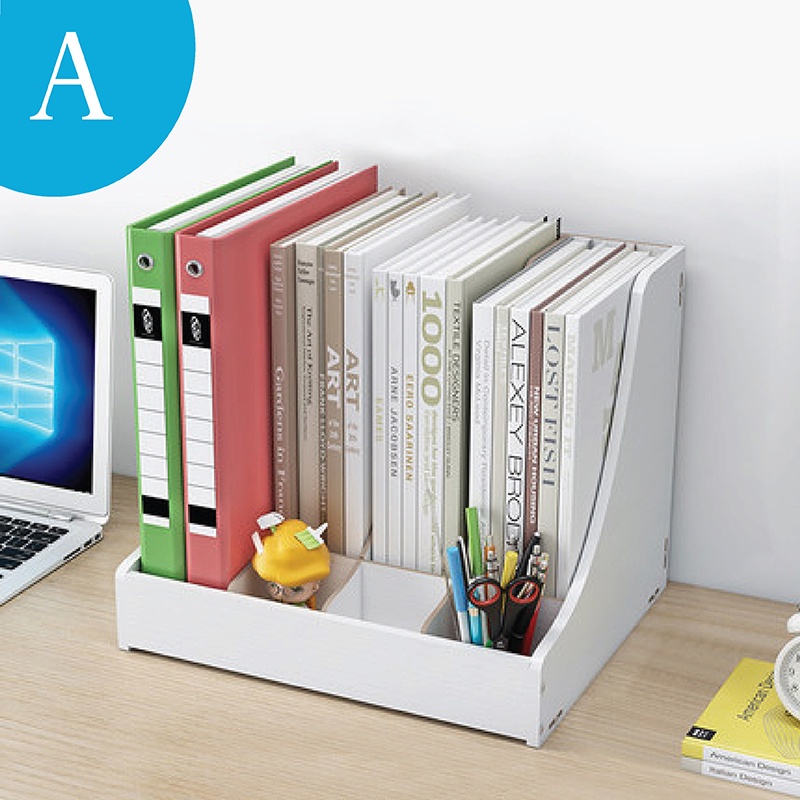 Office tabletop file rack document book storage rack stationary keeper ...