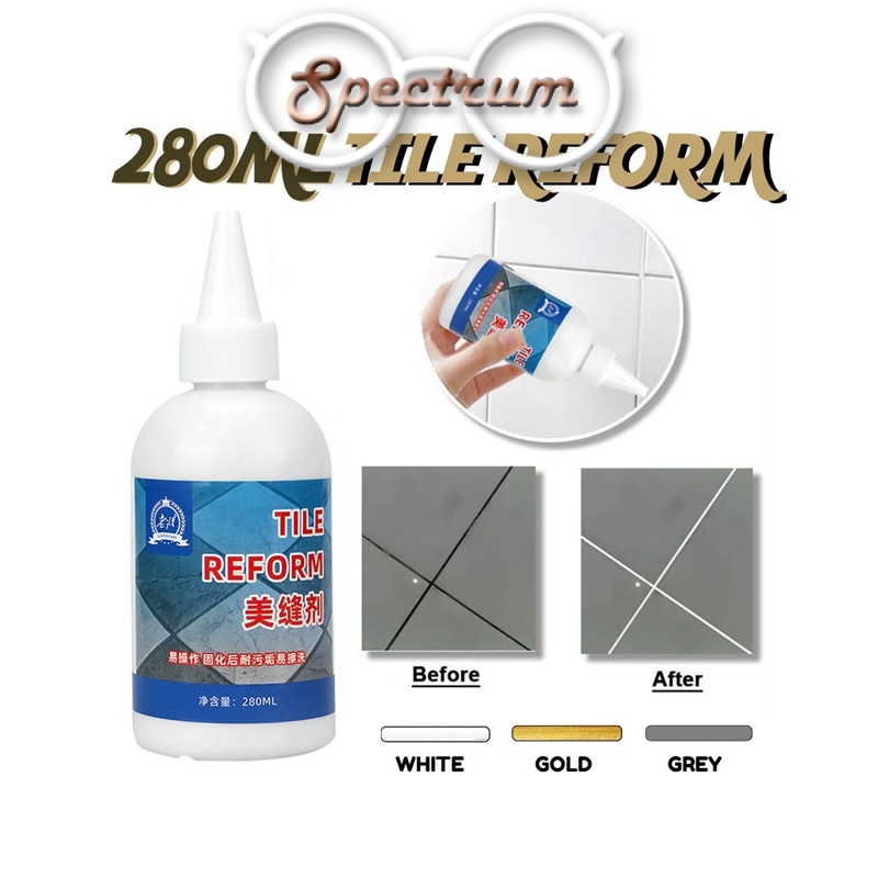 DIY 280ML Tile Reform Gap Grouting Fix Waterproof Anti-Fungus Repair ...