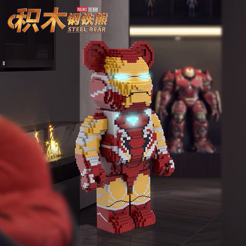 73CM IRONMAN BEARBRICK BUILDING BLOCKS WITH LED (10967) | Shopee Malaysia