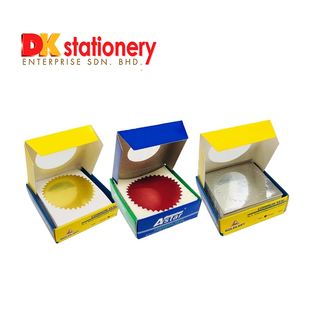 Common Seal 100pcs 51mm ( Red / Gold / Silver ) | Shopee Malaysia
