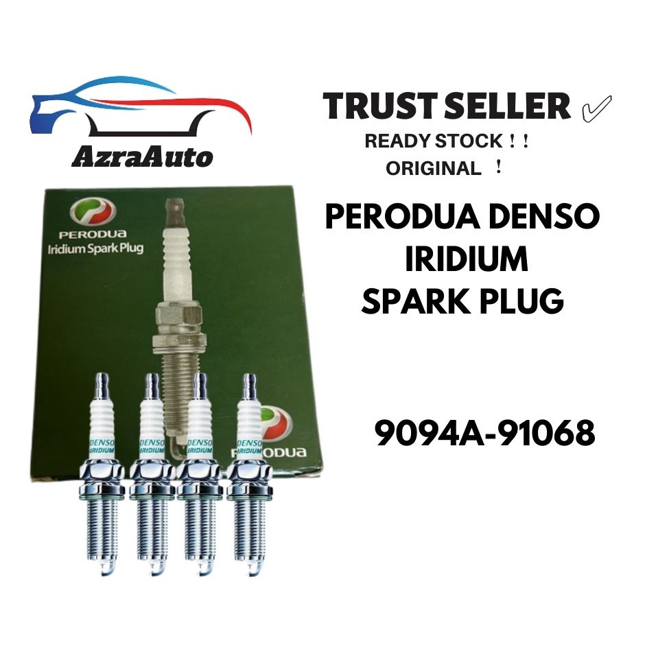 Perodua Iridium Spark Plug 9094A-91068 Sesuai Untuk Perodua Bezza Myvi ...