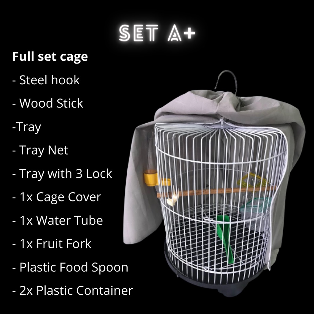 Sangkar Besi Bulat Sangkar Burung Sarang Burung Round Iron Bird Cage ...