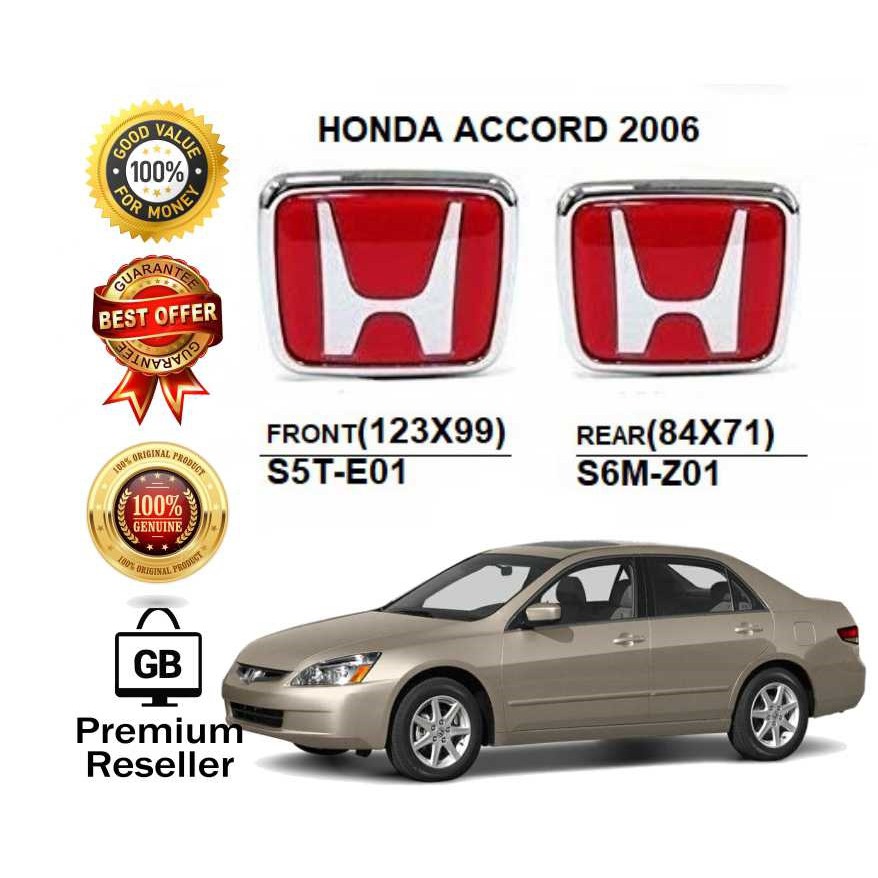 GB-Store 100% [ORIGINAL] HONDA ACCORD LOGO 2006 FRONT&BACK LOGO/EMBLEM ...