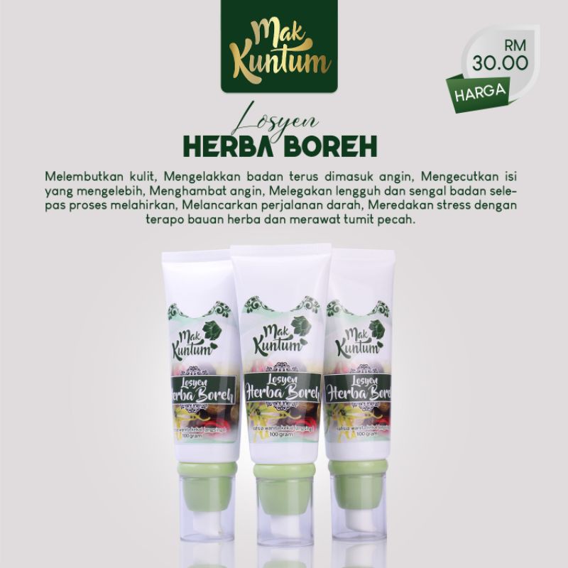 Losyen Herba Boreh Mak Kuntum (100ml) | Shopee Malaysia