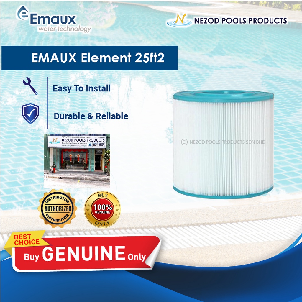 EMAUX Cartridge Filter Element 25ft2 （ CF25 ) - SWIMMING POOL ...
