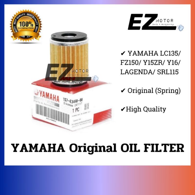 Original YAMAHA LC135 FZ150 Y15ZR Y16 LAGENDA SRL115 OIL FILTER YAMAHA ...