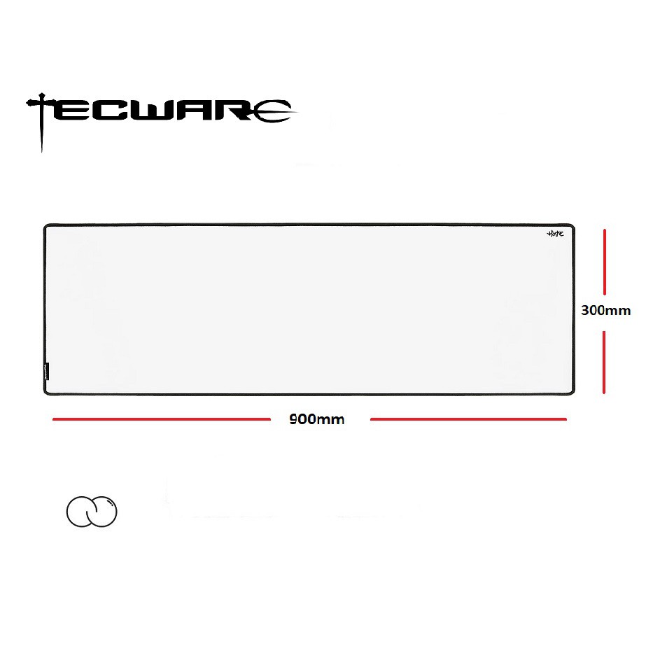 TECWARE Haste XXL Smooth Gaming Mouse Pad / Mouse Pad / Mousemat ...