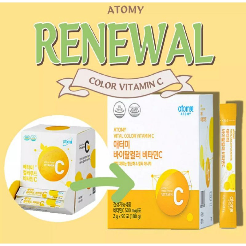 Atomy Vitamin C Color Food Korea 500mg Malaysia 550mg 1000mg 艾多美彩色维生素C ...