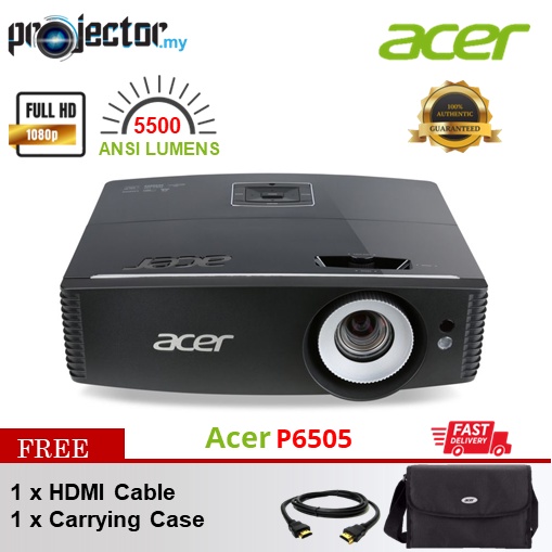 Acer P6505 Full HD 5500 Lumens Large Venue Projector, Office, Education ...