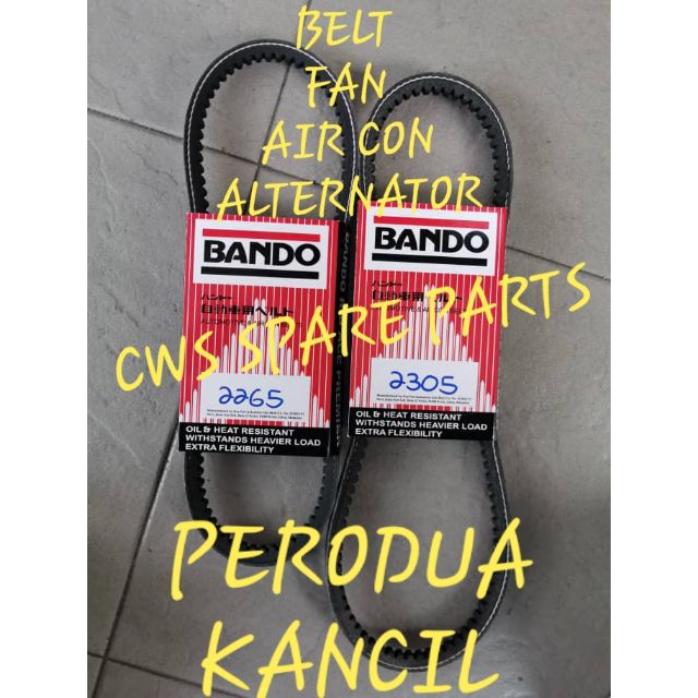 BANDO PERODUA KANCIL FAN ALTERNATOR AIR CON BELT 2265 2305 | Shopee ...