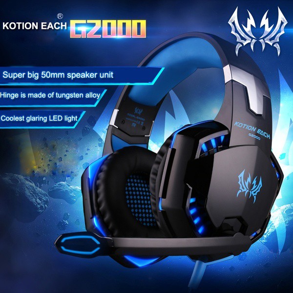 Original Kotion Each Headsets G2000 Led Gaming Headphones Stereo ...