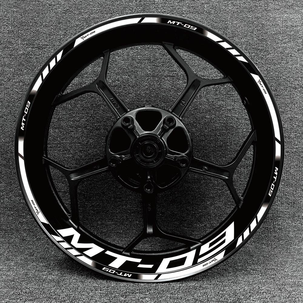 For YAMAHA MT-09 Wheel Logo Mt09 Hub Decal Complete Set Front And Rear ...