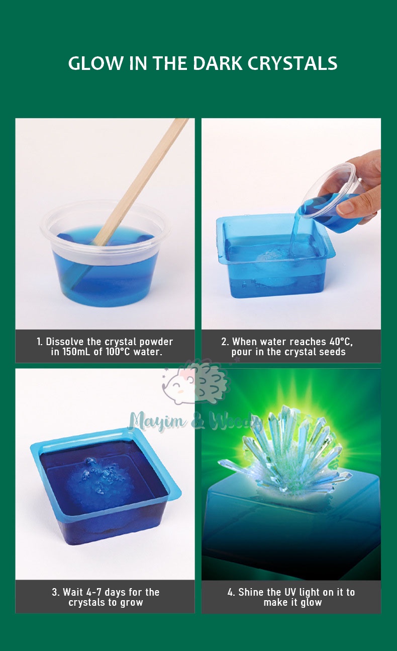 STEAM Toys 3in1 Grow In the Dark Science Experiment Toy Glowing Neon ...