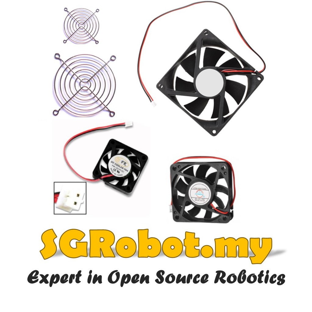 DC 12V 2Pin Desktop / CPU Cooling Fan Computer Cooler Fan PC Fan ...