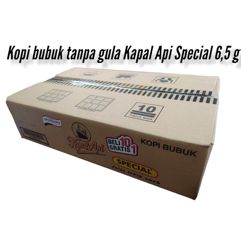 Kapal Api Special Coffee 6, 5 grams/ ground coffee without sugar (1 box ...