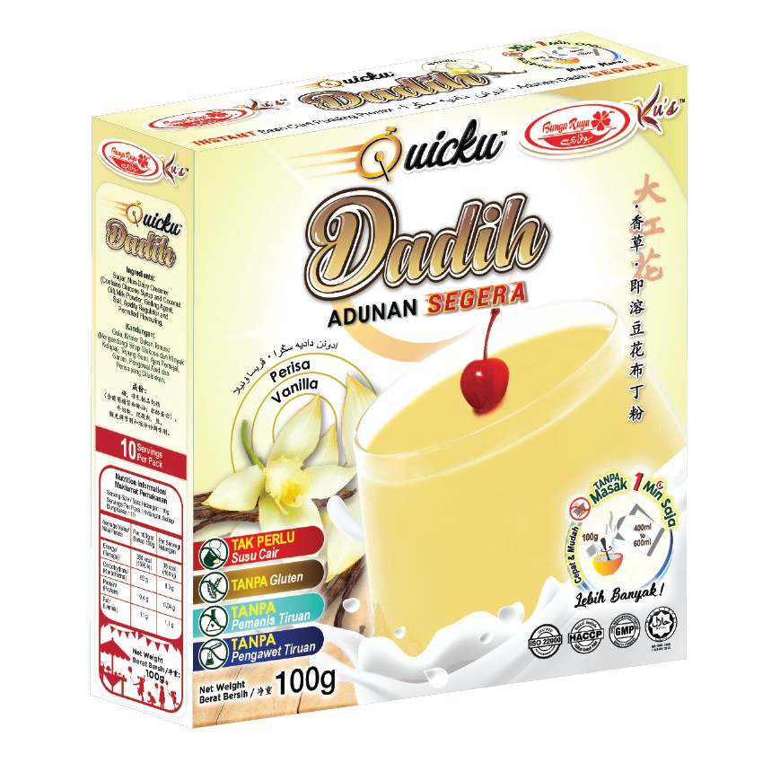 BUNGA RAYA KUS [Quicku] Serbuk Dadih Segera 100g || BUNGA RAYA KUS ...