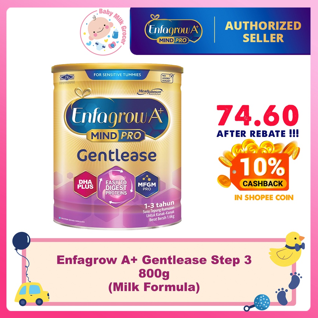 Enfagrow A+ Gentlease Step 3 - 800g (Milk Formula) | Shopee Malaysia