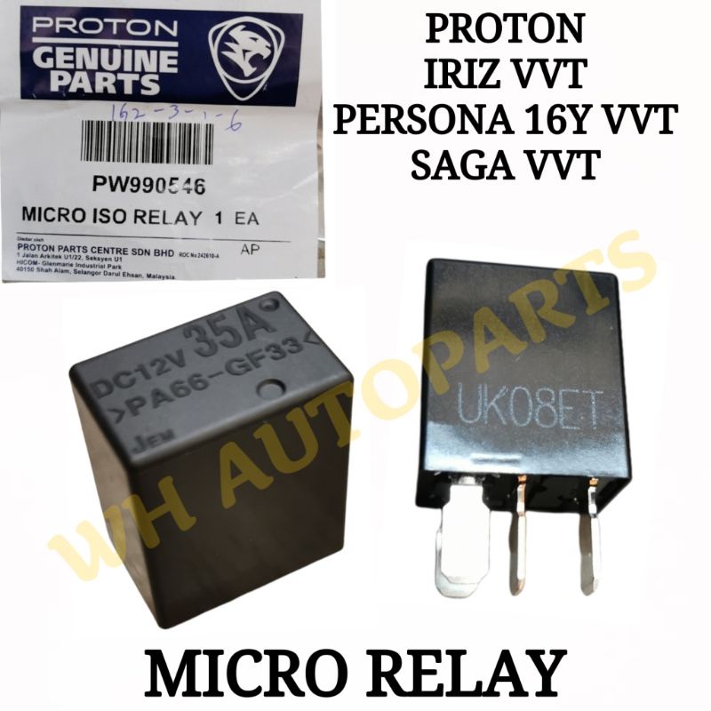 MICRO RELAY (ORIGINAL) PROTON IRIZ VVT PERSONA 2016Y SAGA VVT 2016Y ...