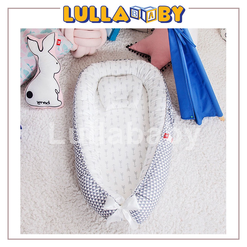🔥READY STOCK🔥 Baby Nest Bed with Pillow Cotton Baby Bed Portable Crib ...
