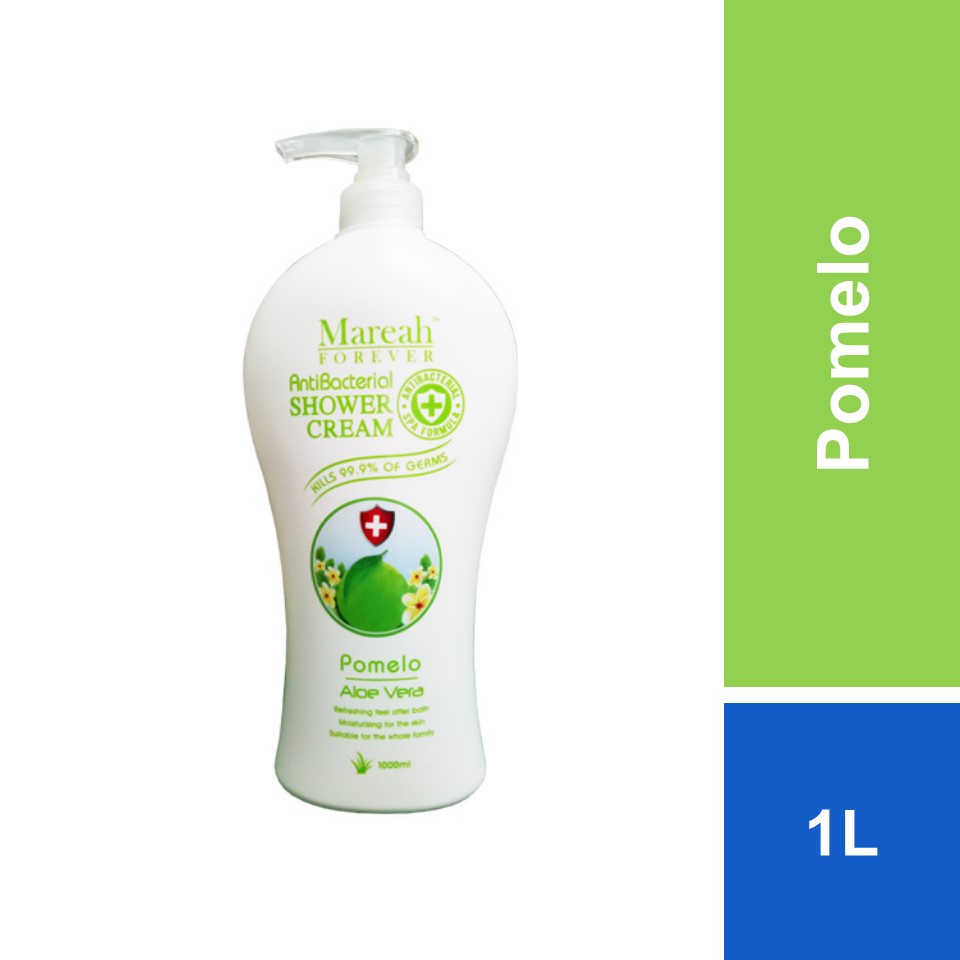 Mareah Forever Antibacterial Shower Cream Pomelo Aloe Vera 1L | Shopee ...