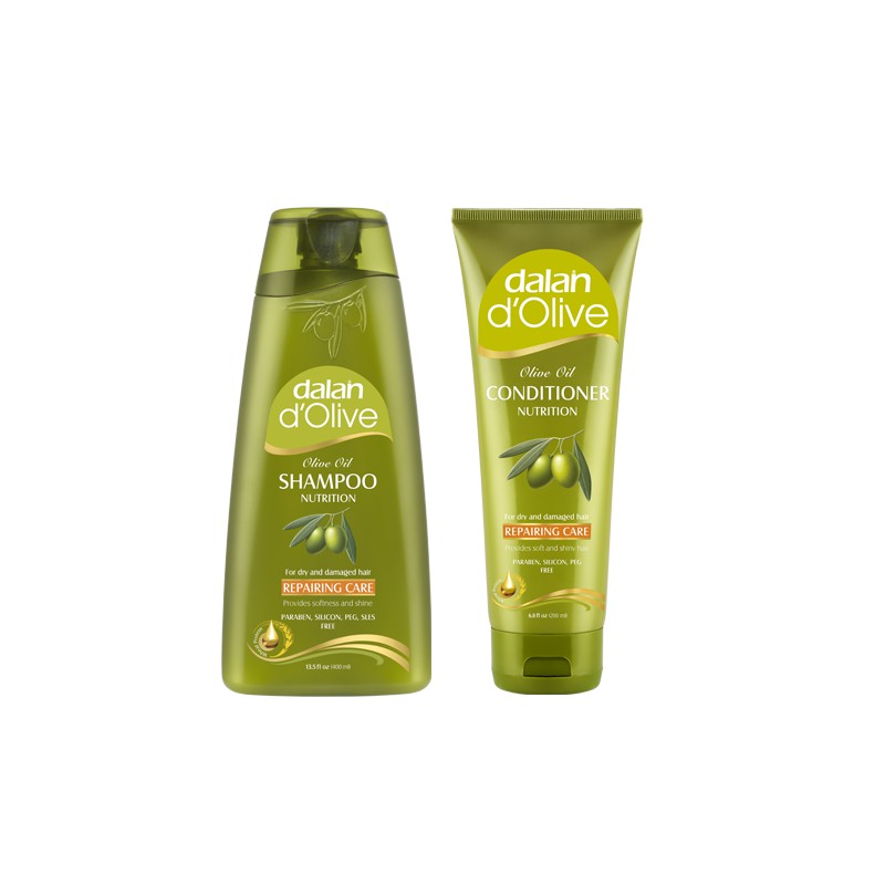 Dalan d'Olive Repairing Care Shampoo and Conditioner Set | Shopee Malaysia