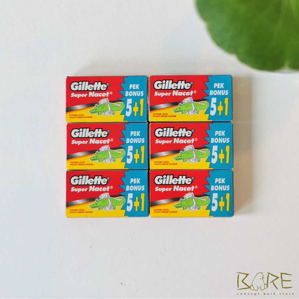 Gillette Super Nacet Razor Blade 5+1 /Eco-Friendly | Shopee Malaysia