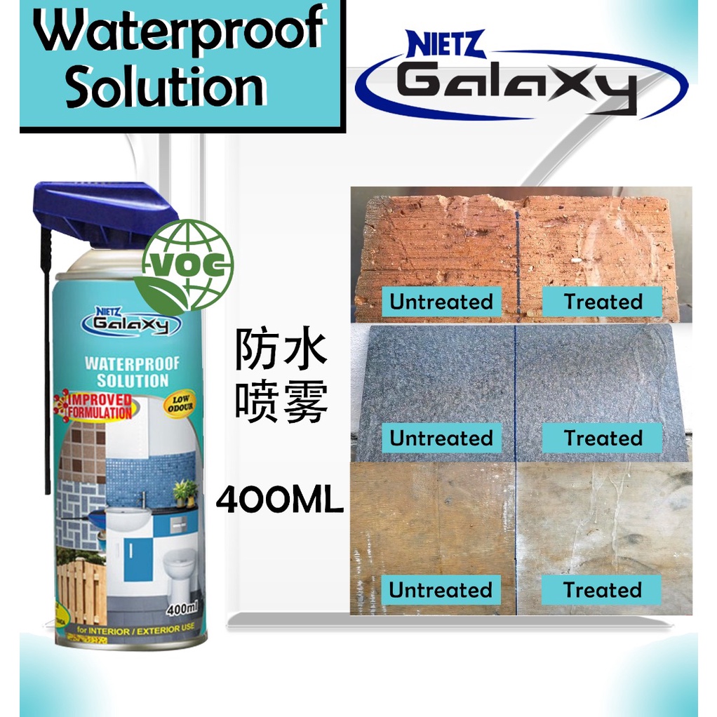 Nietz Galaxy Waterproof Solution Spray 400ml Water Leak Toilet Leak ...