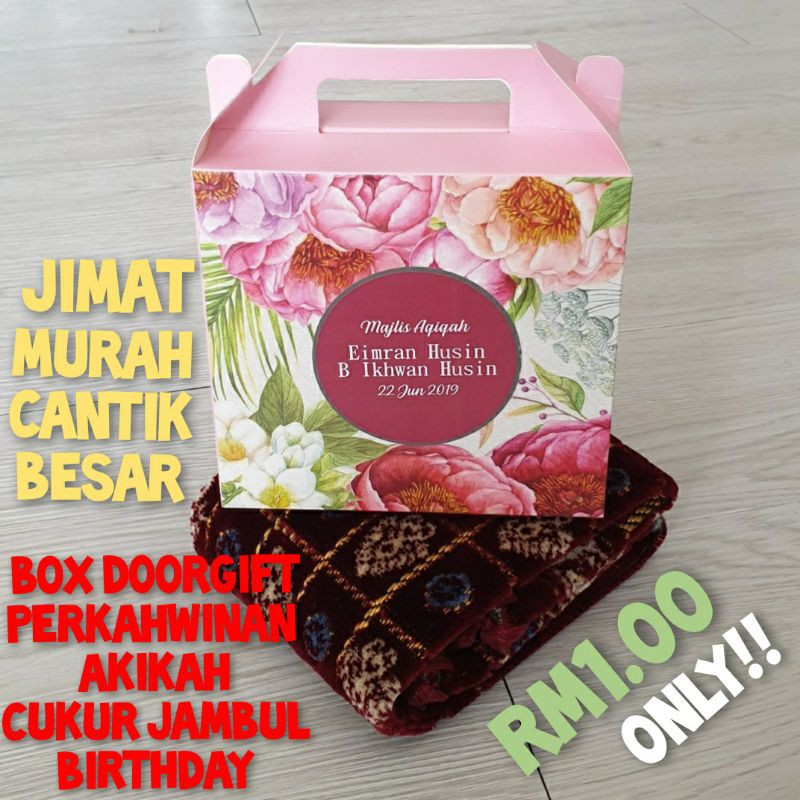 ( GABLE BOX ONLY) DOORGIFT DOOR GIFT GOODIES KAHWIN MURAH GIFTBOX /PERKAHWINAN /AKIKAH ...