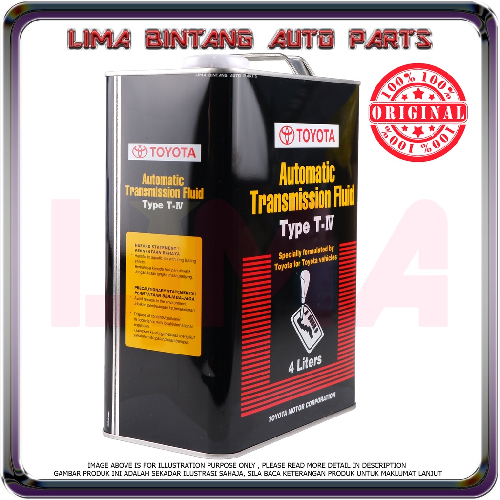 Toyota Auto Gearbox Oil , Auto Transmission Fluids ATF TYPE T-IV T4 ...