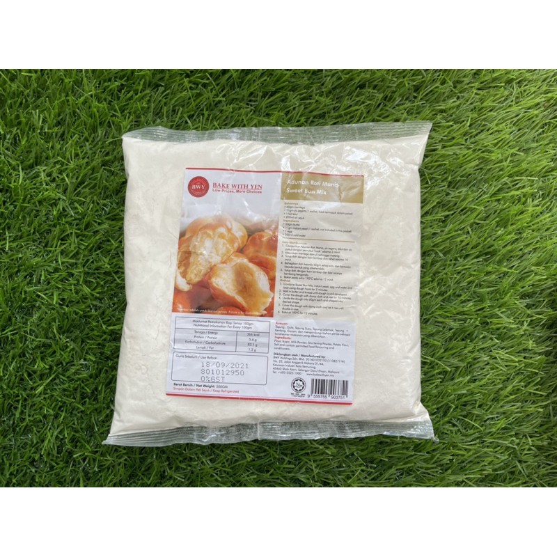 🔥Ready Stock🔥 BWY Premium Sweet Bun Mix 500g / Tepung Roti Manis ...