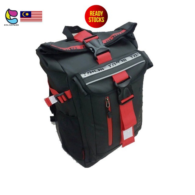 Ready Stock! Beg Waterproof Taichi Motor Ride Waterproof Backpack Beg ...