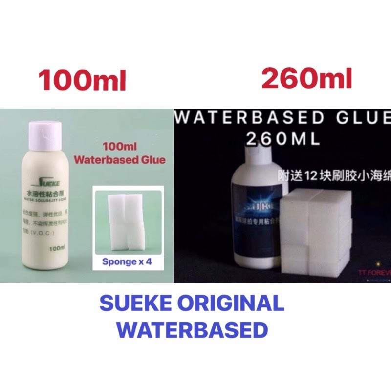 { Local Stock } SUEKE Waterbased Glue 260ML Big Volume Table Tennis ...