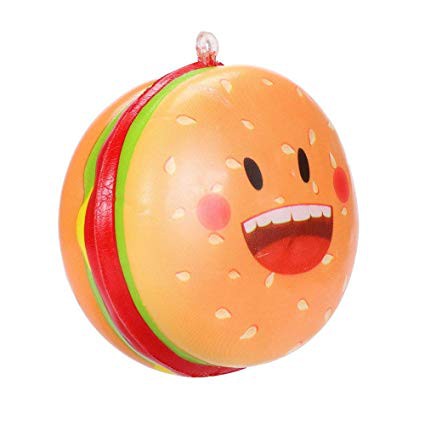 Kawaii Hamburger Squishy Keychain | Shopee Malaysia