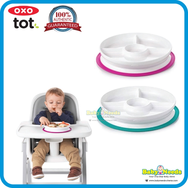 OXO Tot Stick & Stay Suction Divided Plate | Shopee Malaysia